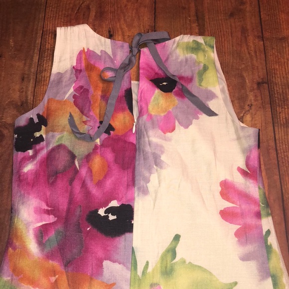 LOFT | Dresses | Loftsleeveless Watercolor Floral Shift Dress2p | Poshmark